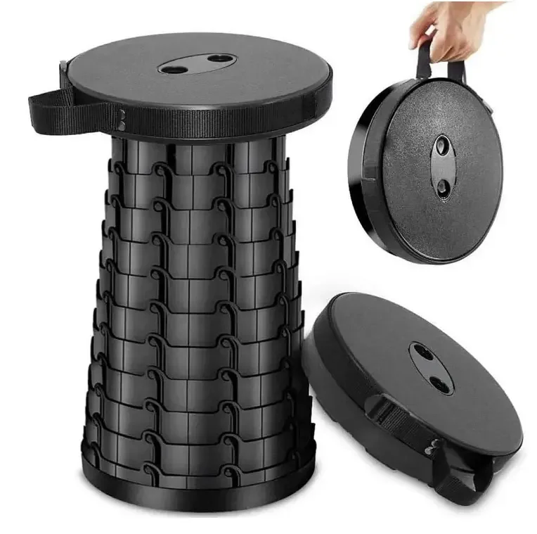 Foldable Telescopic Folding Seat Stools For Camping Fishing Telescoping ...