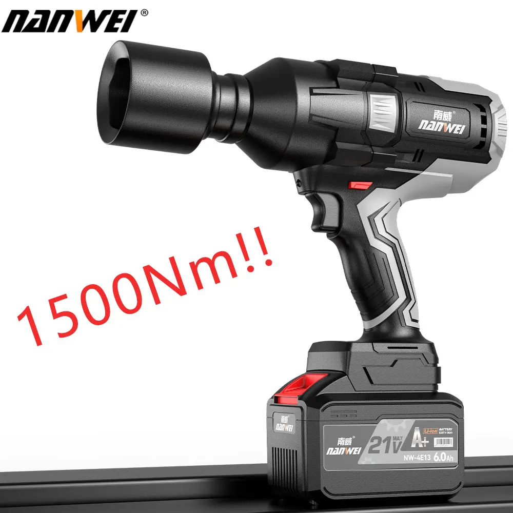 NANWEI 1500NM Super Torque impact Wrench Output shaft 3/4in Impact frequency 2400spm| Alibaba.com
