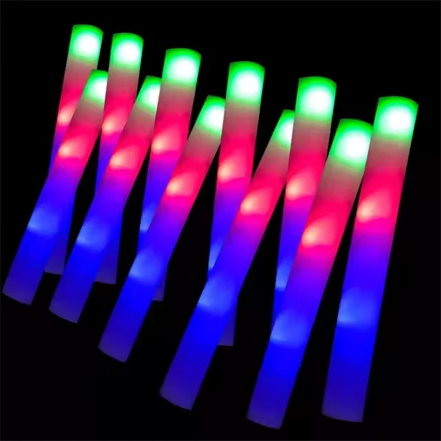Wholesale Rgb Custom Logo Cheering Glowing Light Up Party Led Foam ...