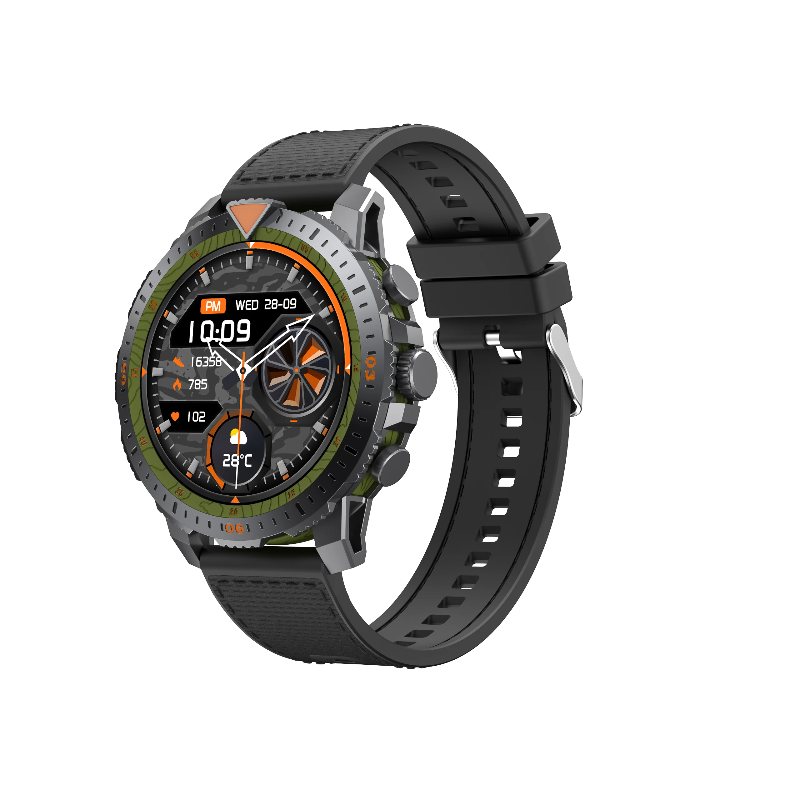 Full Touch Amoled Display With Multi Sport Modes Bt Call Watch Health ...