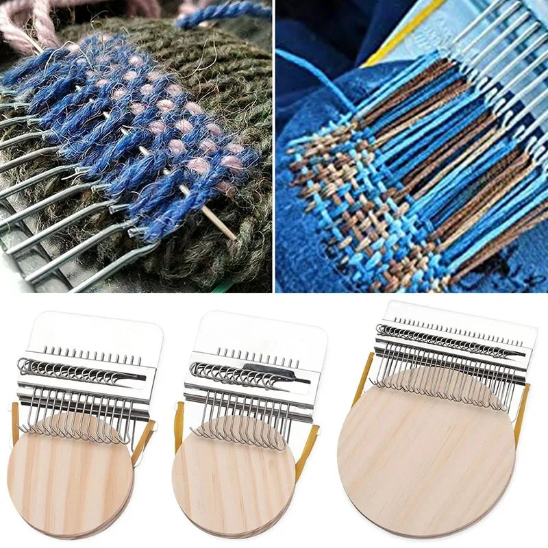 Small Braider Wooden Weaving Frame Loom Darning Mini Loom Kit