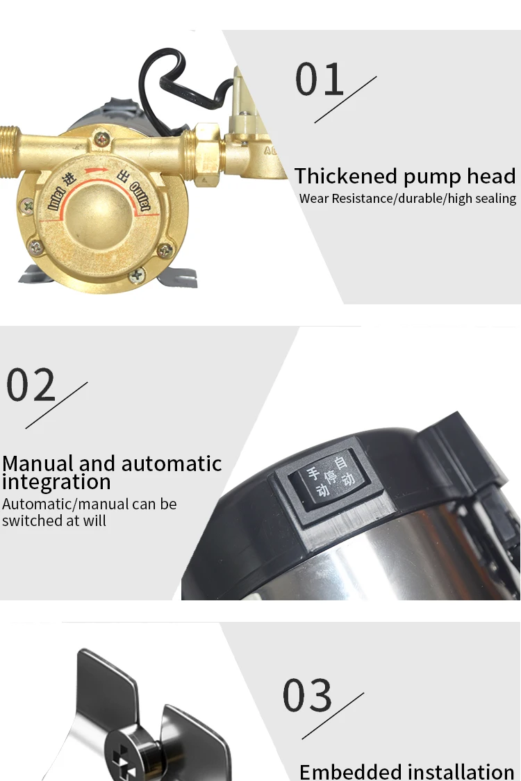 150w 2850rpm Automatic Booster Pump Start-stop System 304 Stainless ...