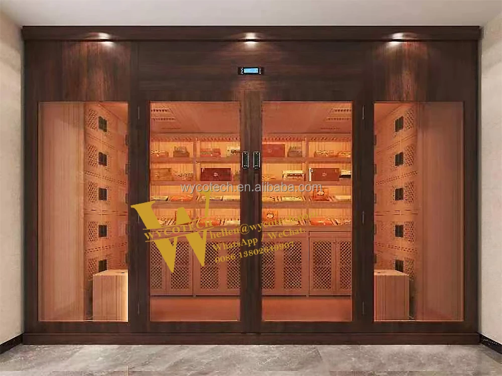 Custom Walk-in Cigar Room - Spain Cedar, Oak, Beech Wood