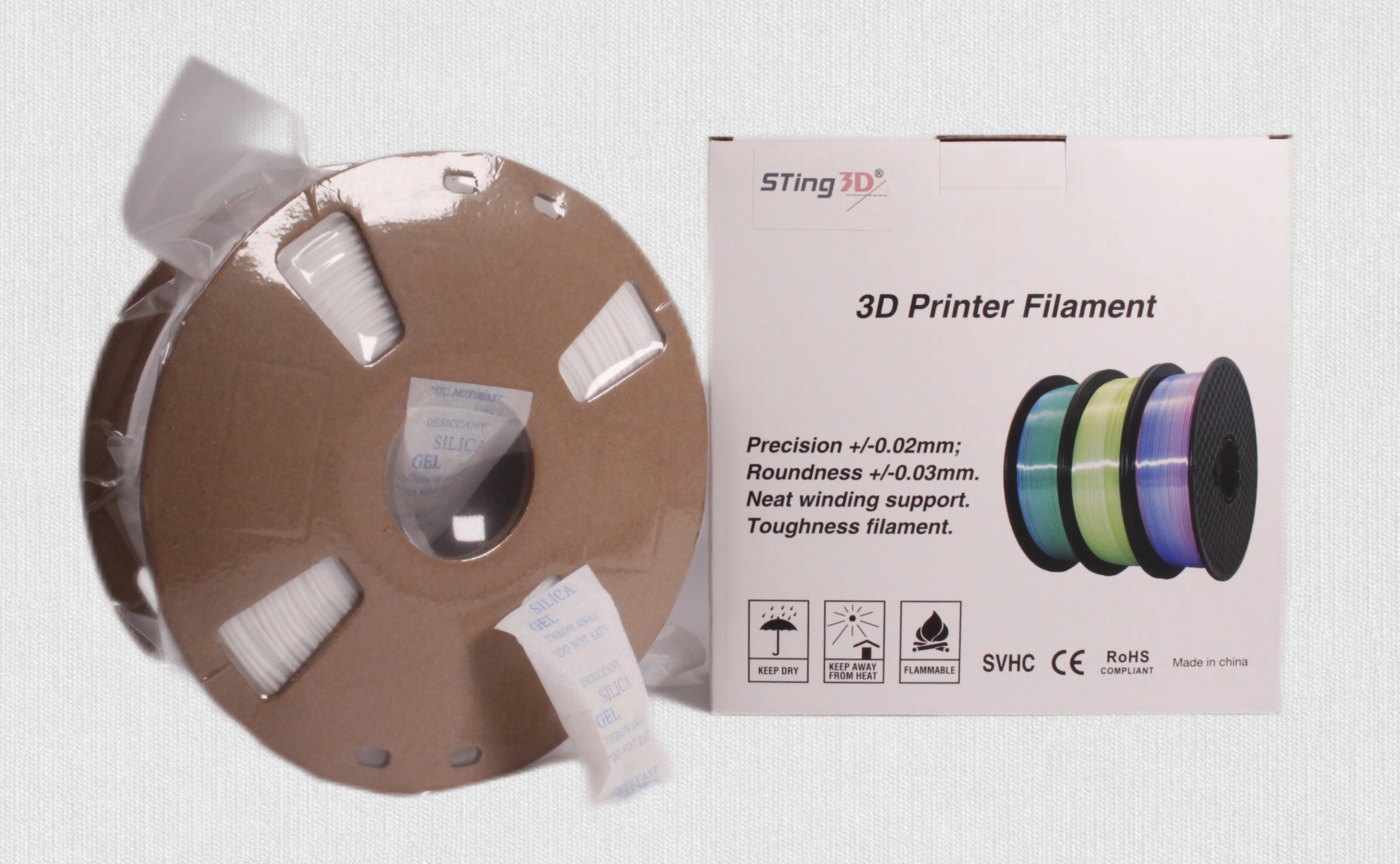 Sting3d Tri Color Filament Tri-color Coextrusion Magic Pla Filament ...