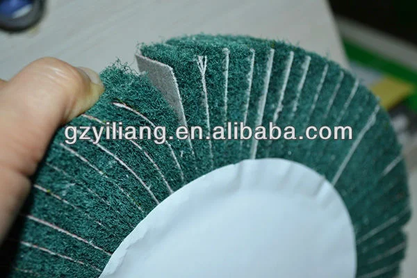 8 Inch Interleaf Surface Deburring Flap Wheel with Sand Paper
