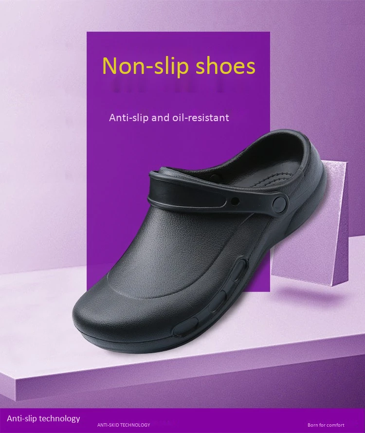 Non-slip EVA Unisex Safety Work Jogger Kitchen Chef Shoes Anti-skid ...