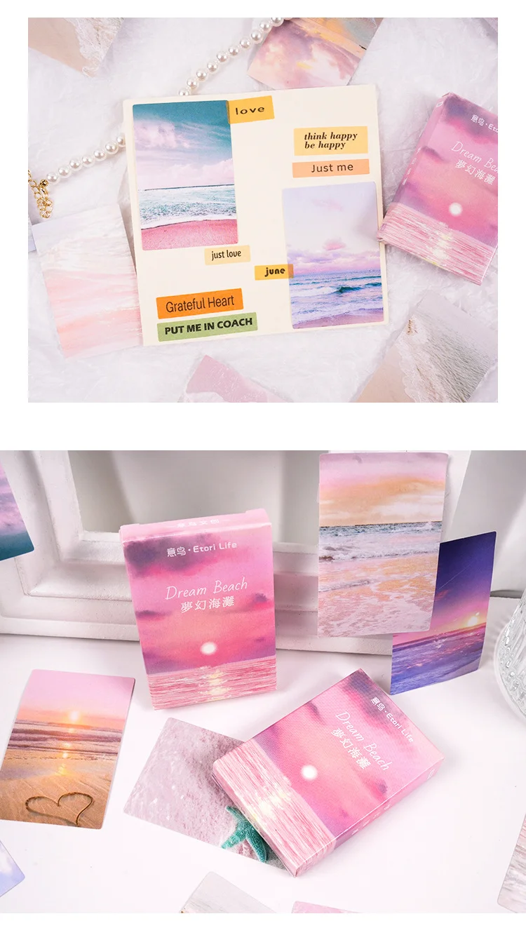 Stickers Punk 30 Pcs/box Beach Theme Paper Sticker Cute Summer Travel ...