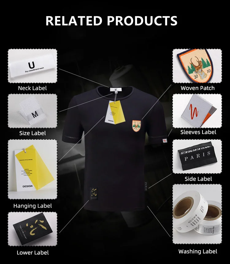 Custom Neck Labels For Clothing Brand Logo Woven Private Label Fitness ...