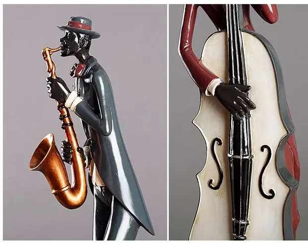 Resin Home Decor Musician Statues - Polyresin Jazz Figurines