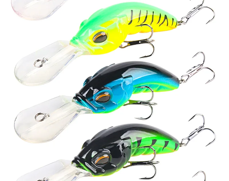 2023 New Big Tongue Deep Diving Wobble Minnow 10.4cm 14.5g/ 4''' 0.5oz ...