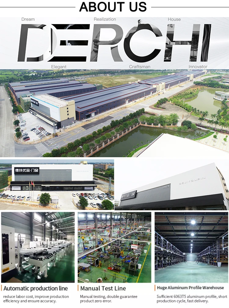 Derchi Nfrc Hurricane-proof And Water-proof Exterior Aluminum Glass ...