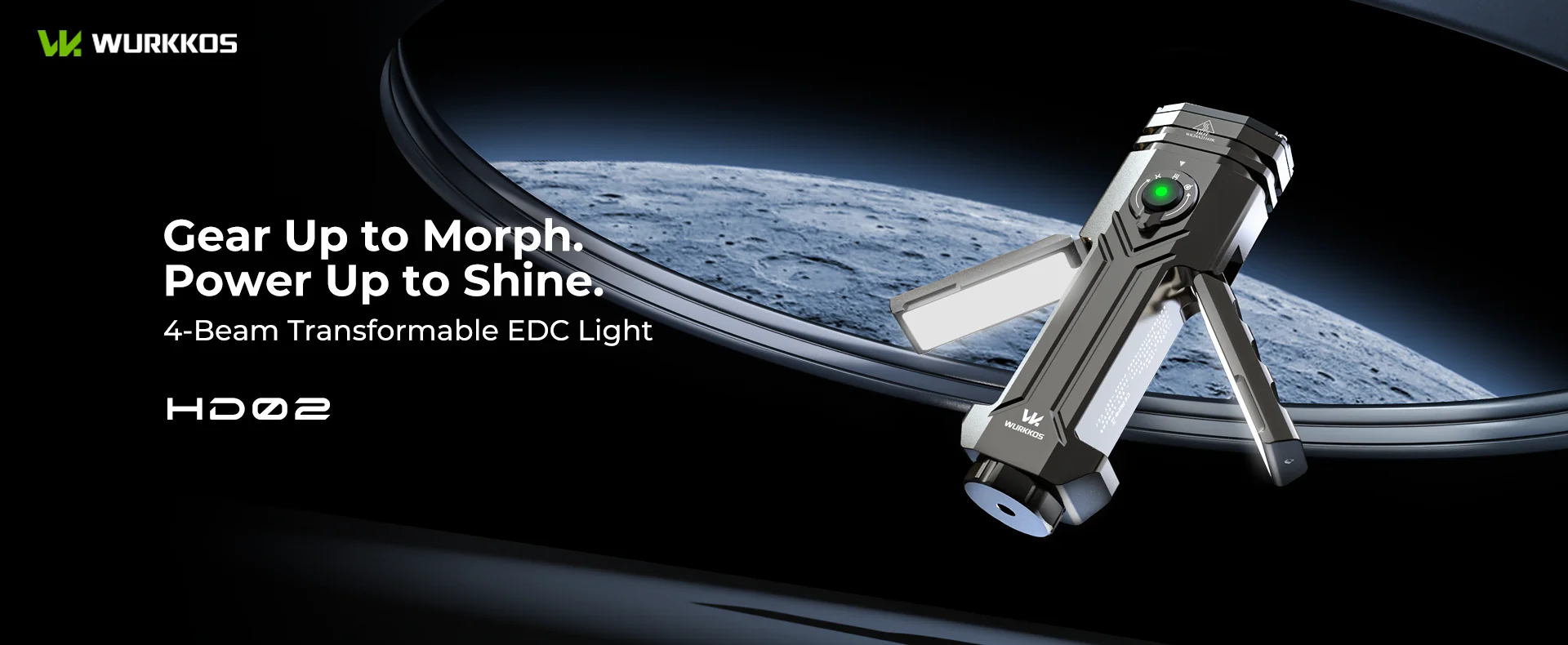 HD02 Wurkkos Rechargeable Flashlight Waterproof Aluminum Body Torches ...