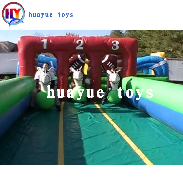 Funny Outdoor Team Building Games - Inflatable Derby Race