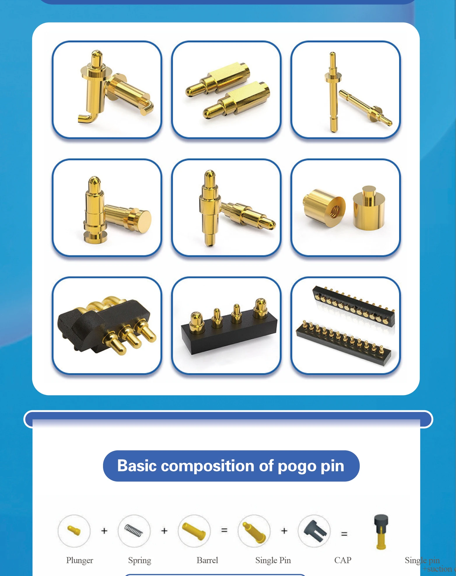 Professional Manufacturer Of 2.54mm 2x2p Pogo Pin Male Smt Spring ...