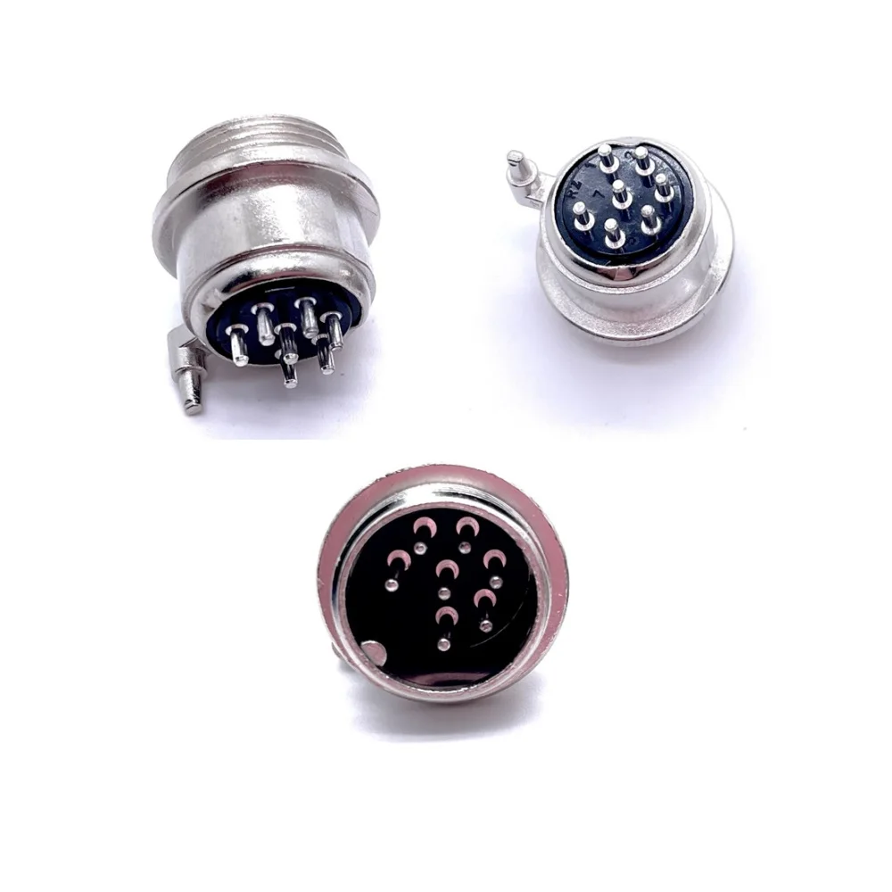 Soulin Gx12/gx16/gx20 Aviation Plug Male+female Wire Panel Metal ...