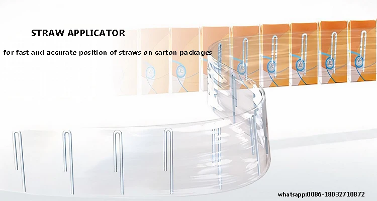 U-Shaped Plastic Straw Applicator for Aseptic Carton and Cups New ...