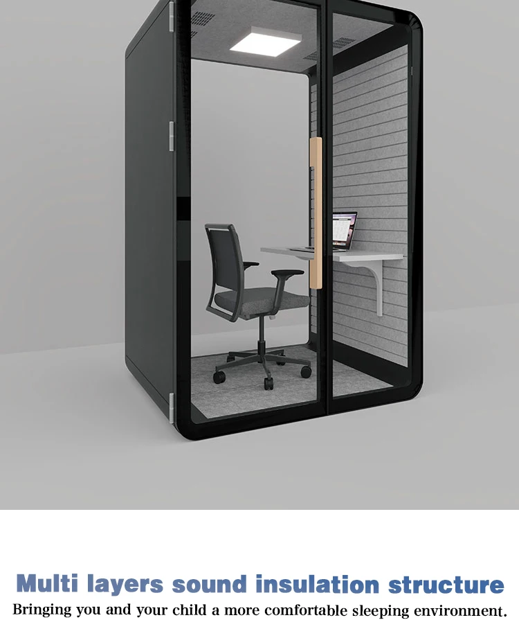 Movable Soundproof Broadcast Room for Home Office & Hotel for Silent ...