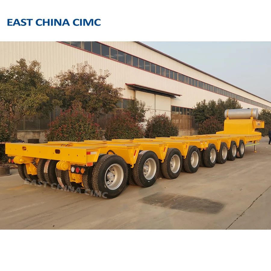 Heavy Machinery Transport 200 Tons Low Flatbed Modular Trailer With ...