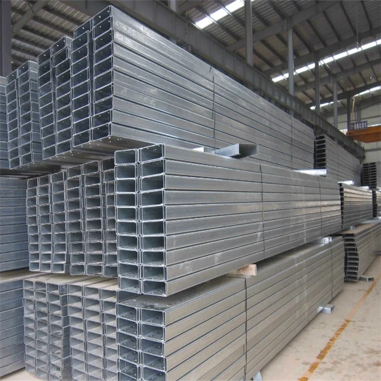 C Section Purlins Steel Profiles Perforated Stainless Steel C-Channel ...