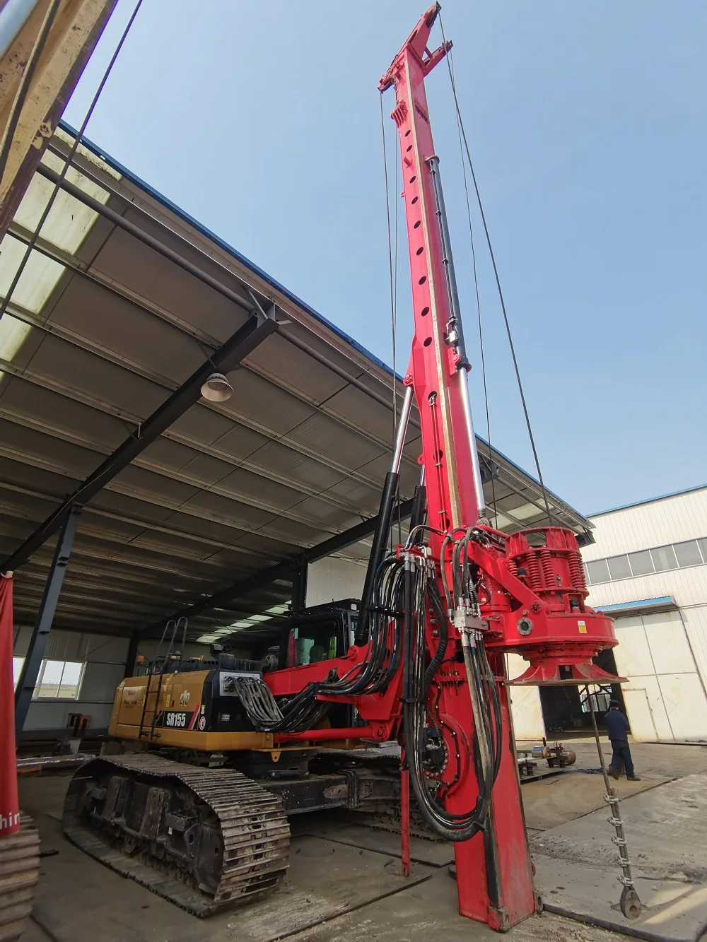 Hot Sell Used Construction Rotary Drilling Rig Sani Sr155 For Sale ...