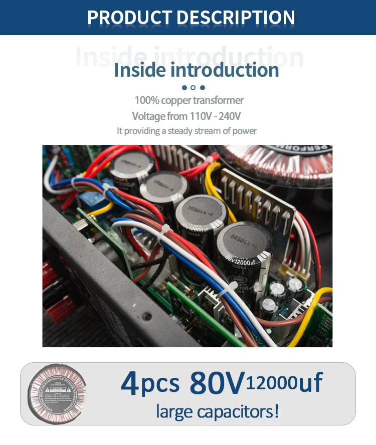 AM450 Class H Audio Module 2 Channel Power Amplifier Professional ...