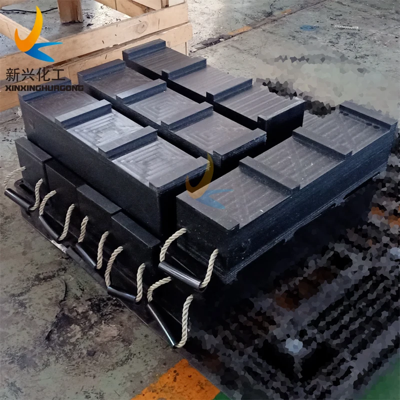 High Density Polyethylene Cribbing Blocks for Crane Stability