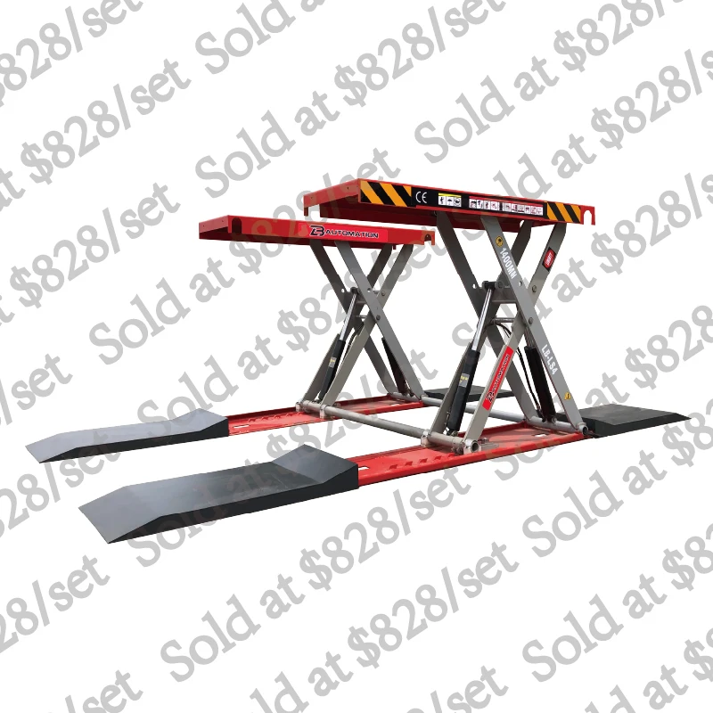 1.4m Lifting Height 4000kg/8188lb Long Approach Scissor Type Four ...