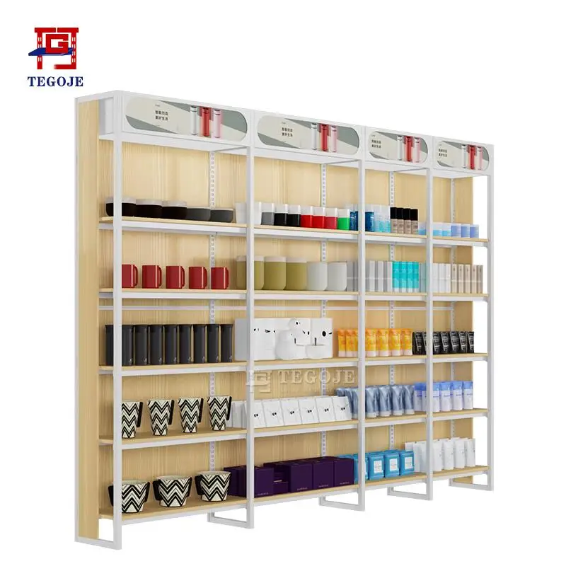 Kainice Store Shelves Retail Store Display Shelves Metal And Wooden ...