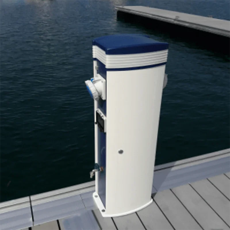 Floating Dock Electronic/water Tank Marina Yacht Service Bollard Power ...