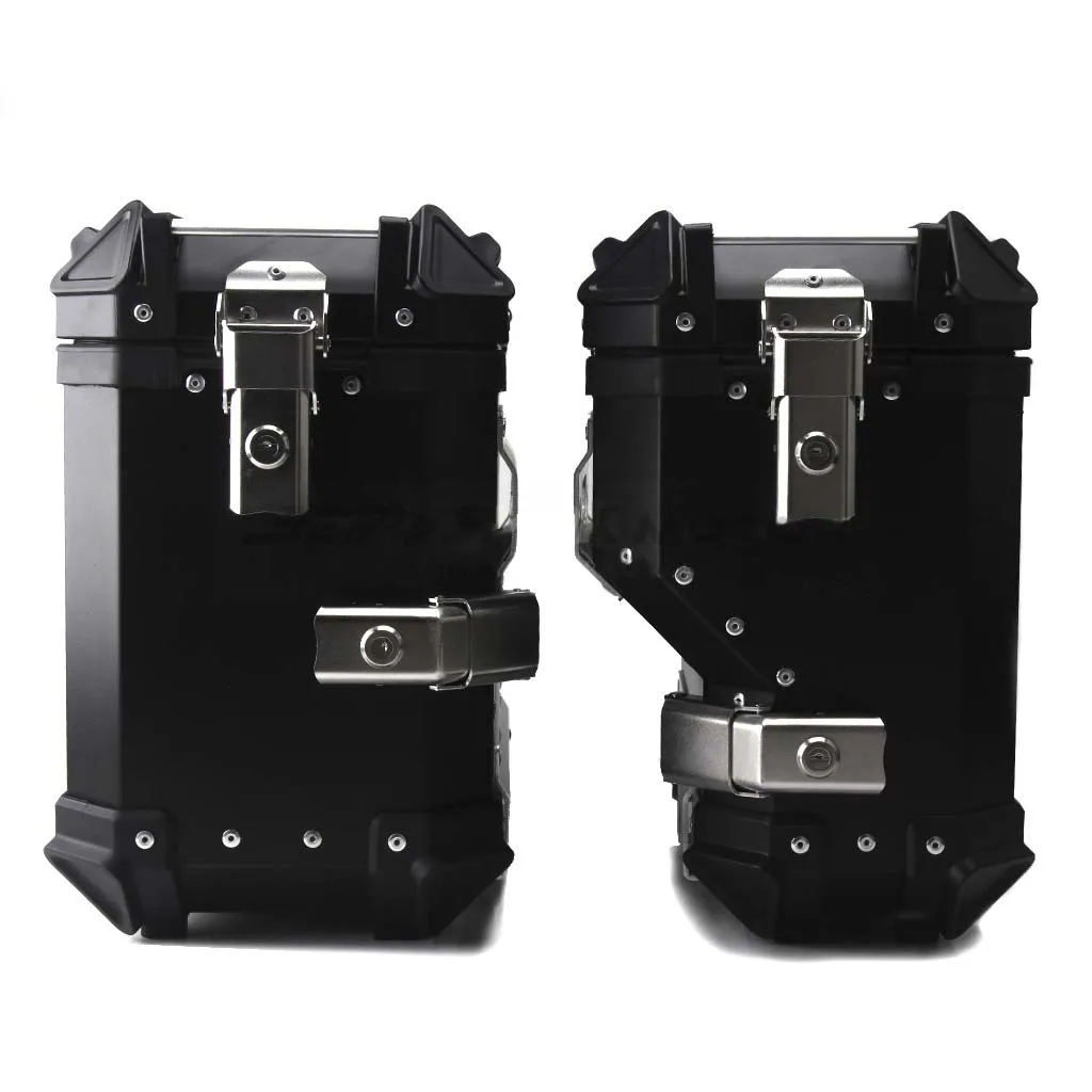 38l Universal Motorcycle Side Box Panniers Luggage Trunk Storage ...