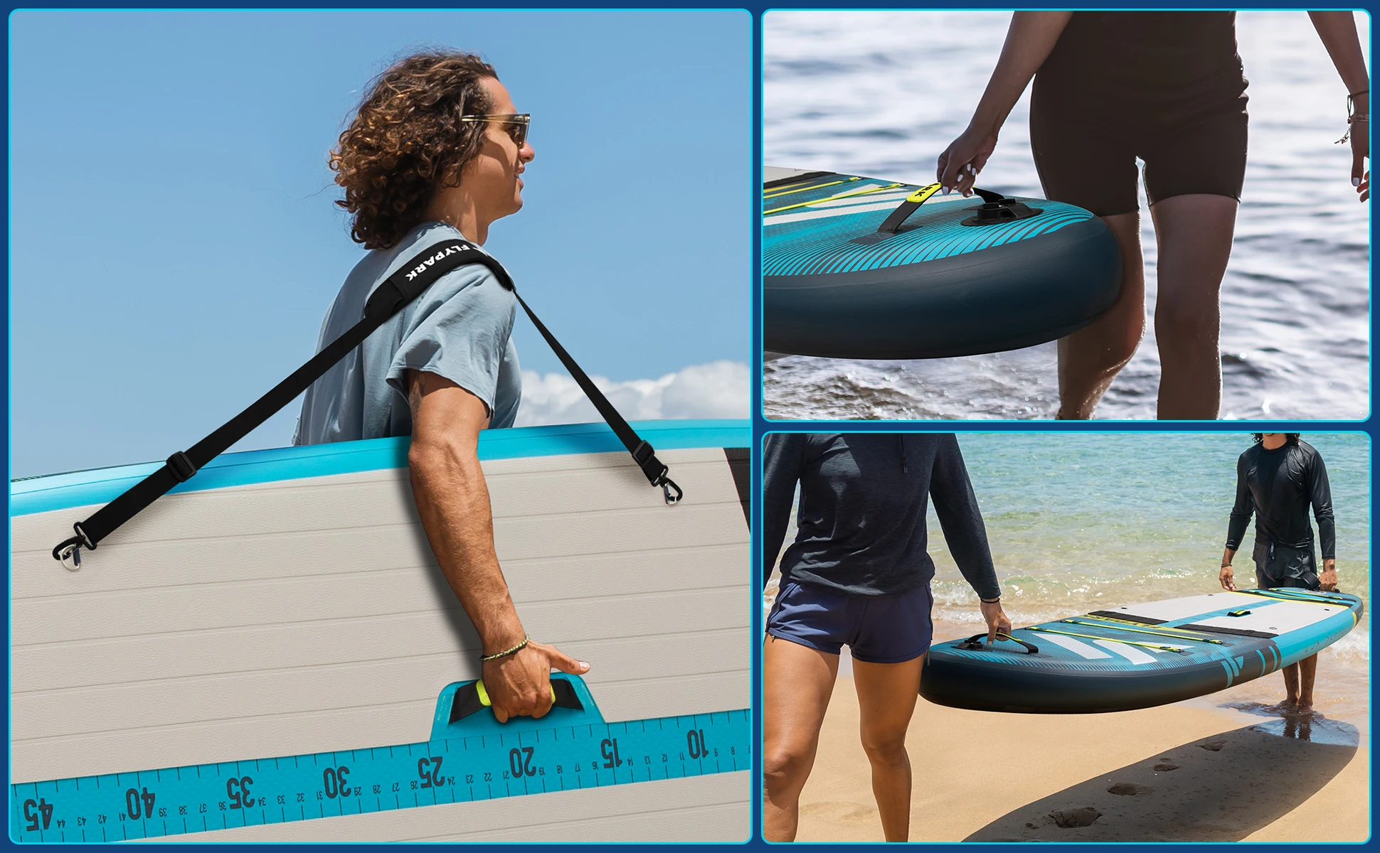 Inflatable Fishing SUP Board - 10'8" X 35" - 370LBS Capacity