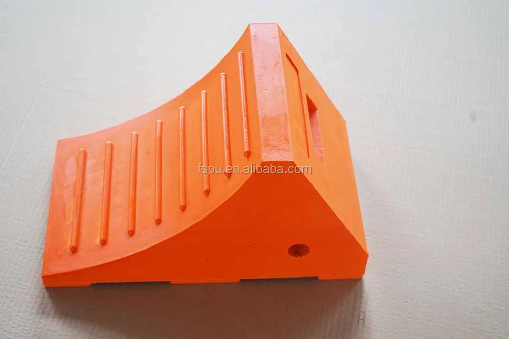 Loading 30 Tons Truck Pu Wheel Chock Stopper - Buy Truck Parking Block ...