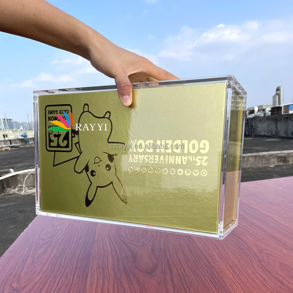 RAY YI Magnetic Pokemon Acrylic Charizard UPC Box Display Case