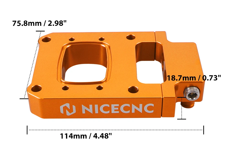 Nicecnc TPI Fuel Injector Relocation Block for KTM 250 XC-W