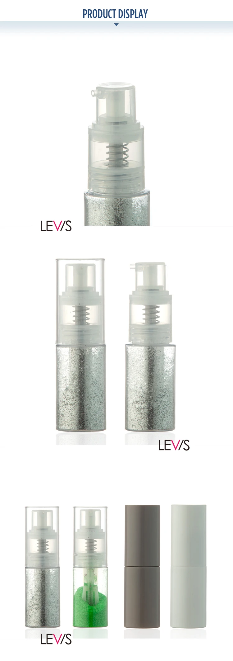 35ml Widespread Powder Spray Bottle for Light Glitter Dust