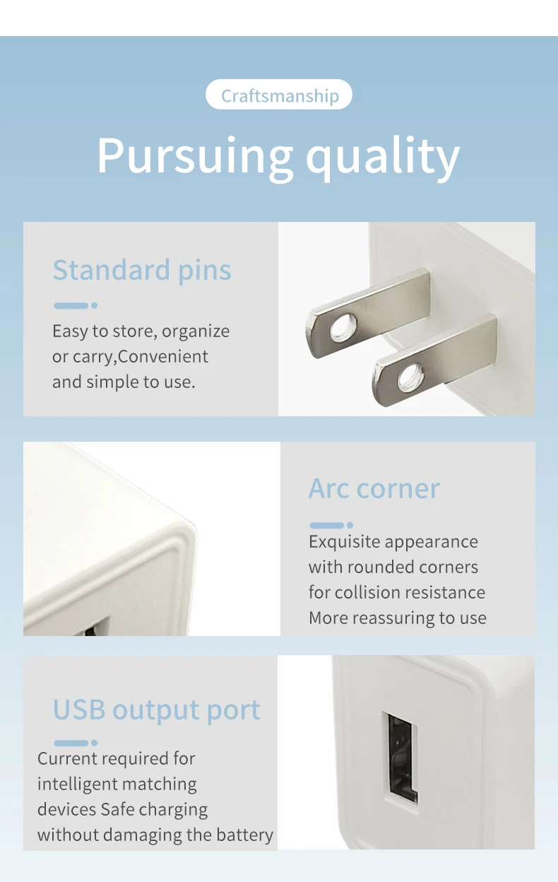 Power Plug 5v2a Us Charger Etl Ce Iso Certificate Fast Wall ...