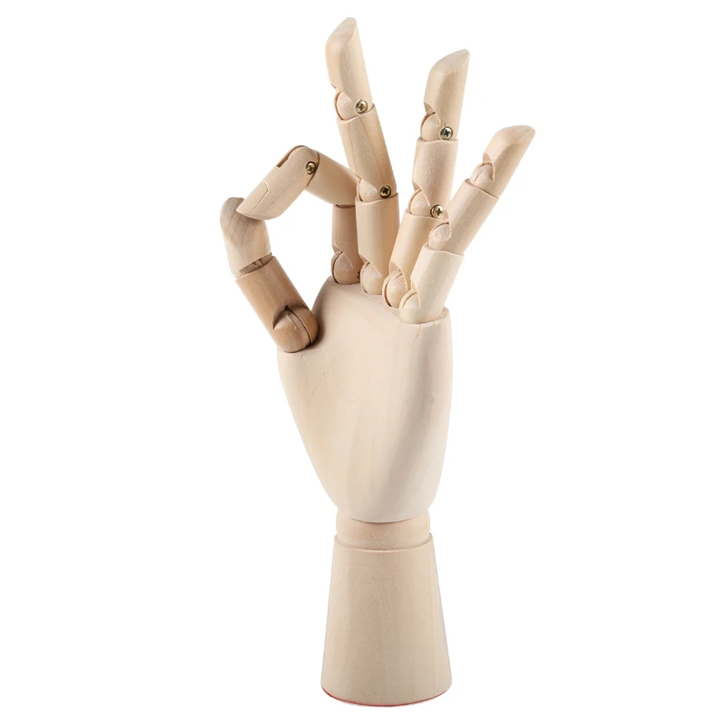 Artist Drawing Wooden Flexible Fingers Manikin Model Statue Hand ...