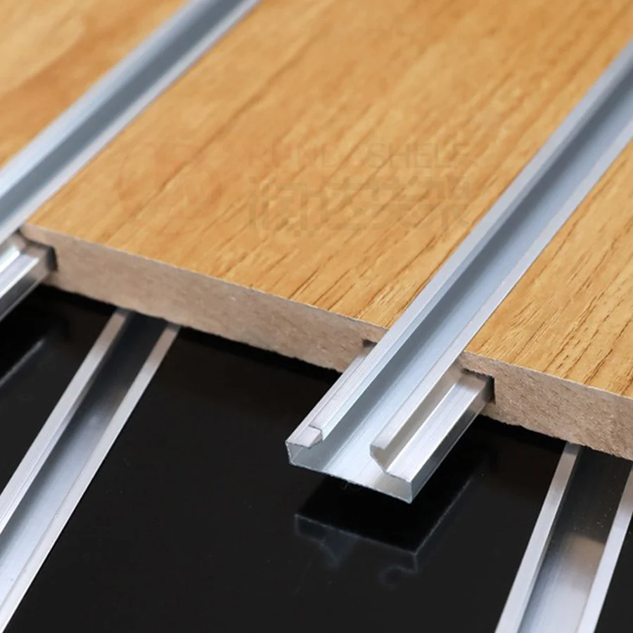 Planks Channel Board Display Shelf Supermarket Wood Veneer Panel ...