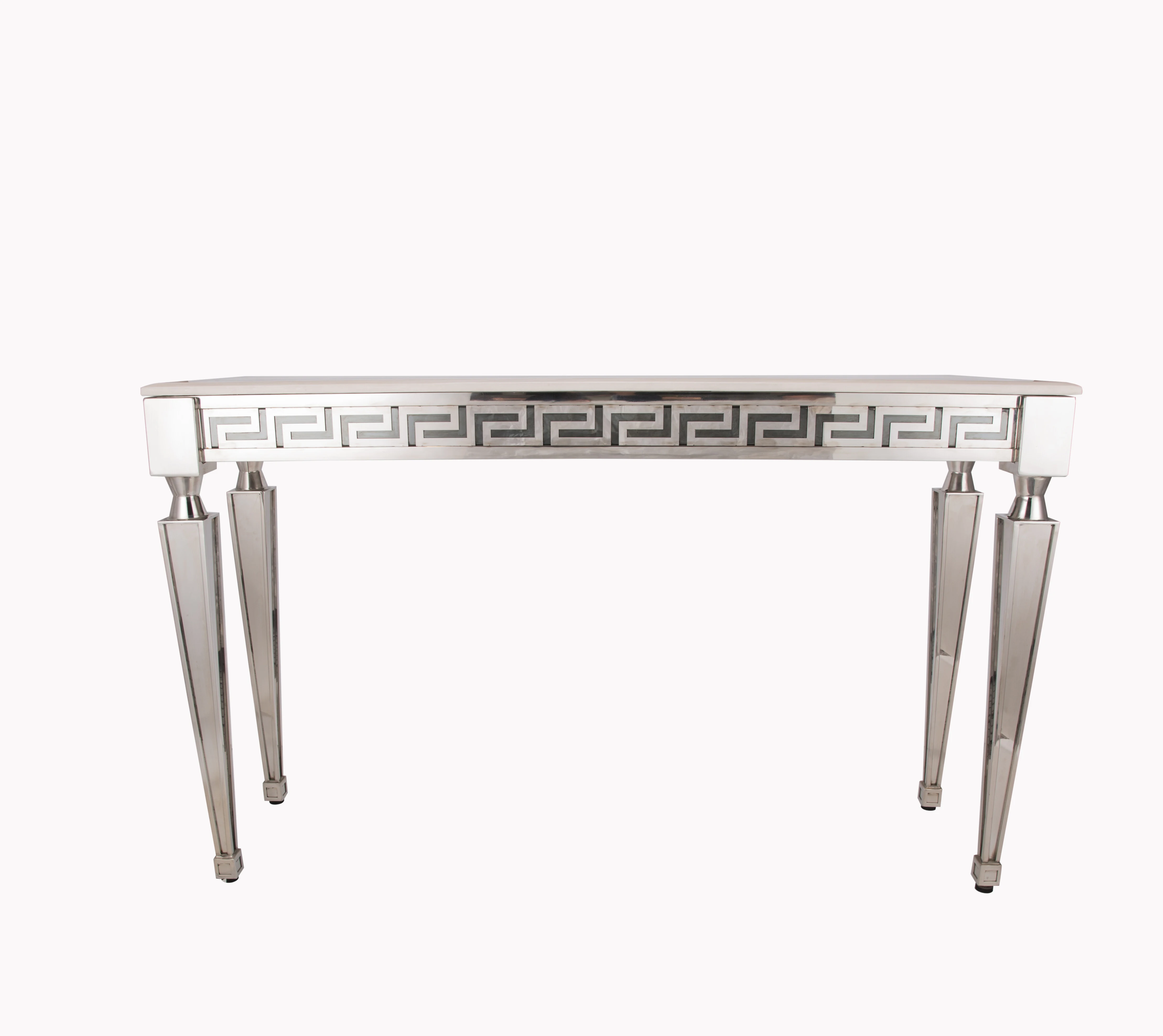 Italian Hallway Entrance Tables Silver Metal Steel Frame Console Table ...