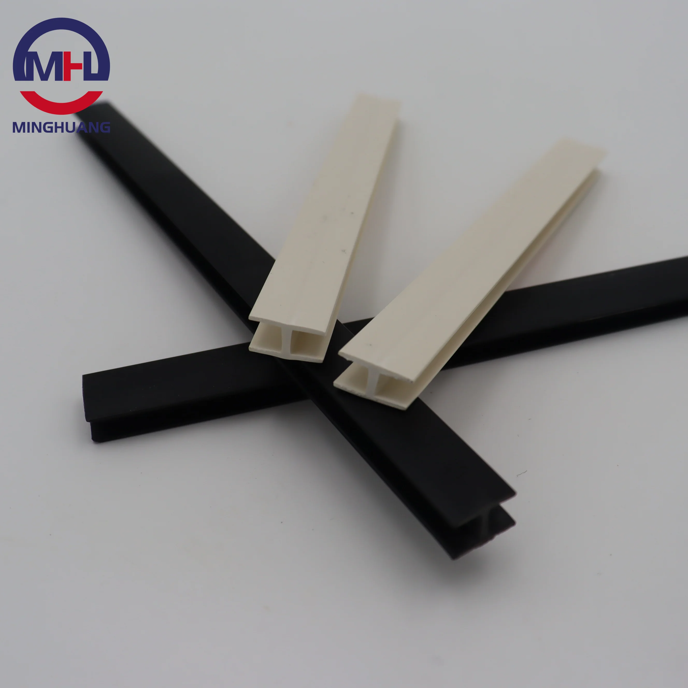 Customized H Shape Channel Plastic Extruded Profile Pvc Profiles - Buy ...