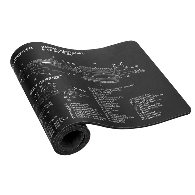 Cheap Factory Price Shooter Thickening Cleaning Rubber Gun Mat With 100 ...