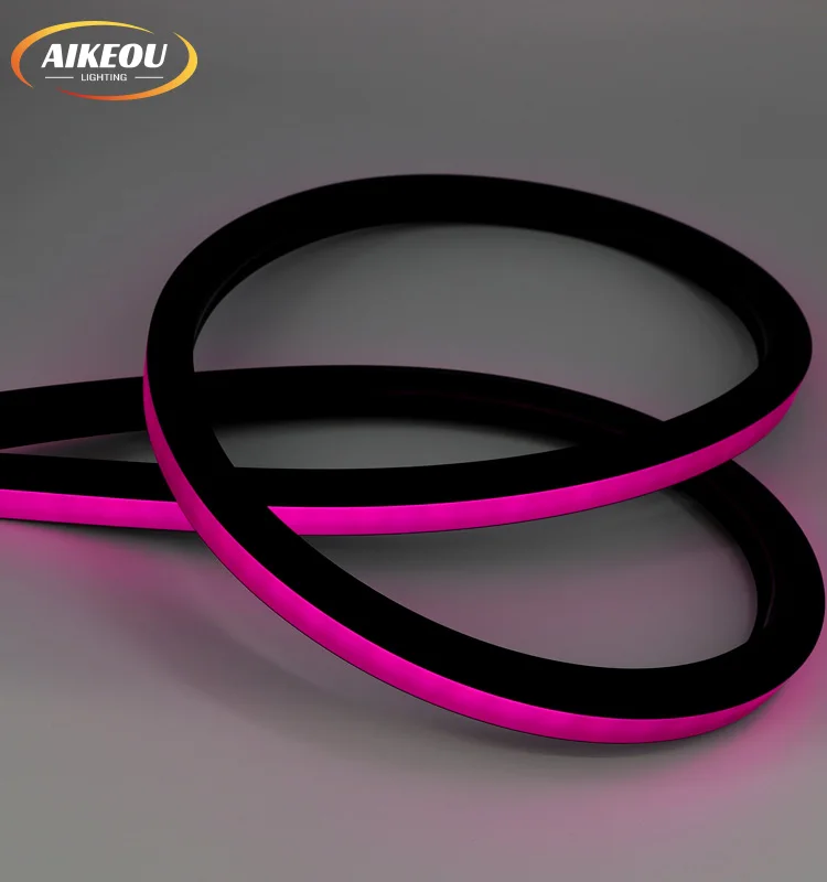 Hot Sale 16*16mm All Black Customized RGB Waterproof Neon Lights ...