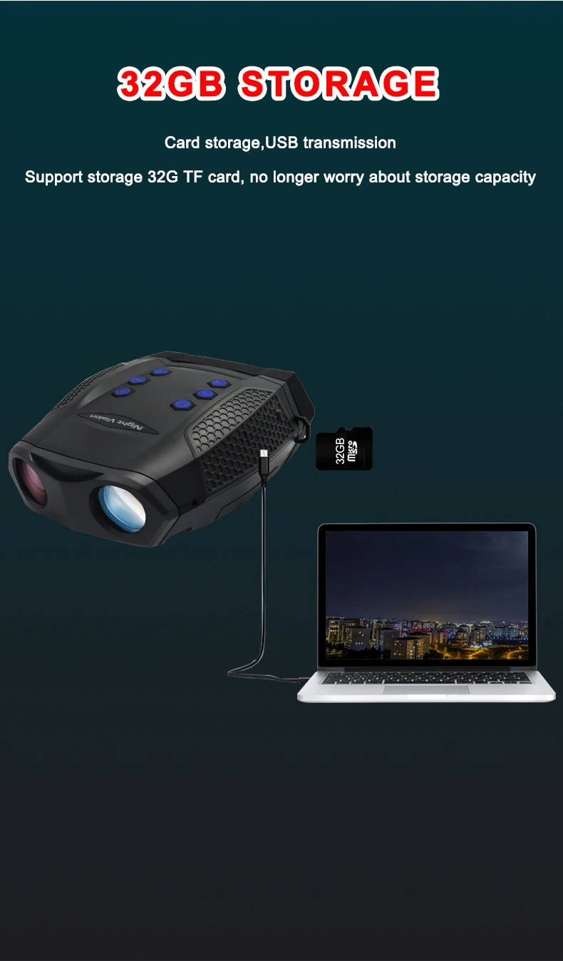 Low Light Full Color Digital Night Vision Instrument Hd Display Z555 ...