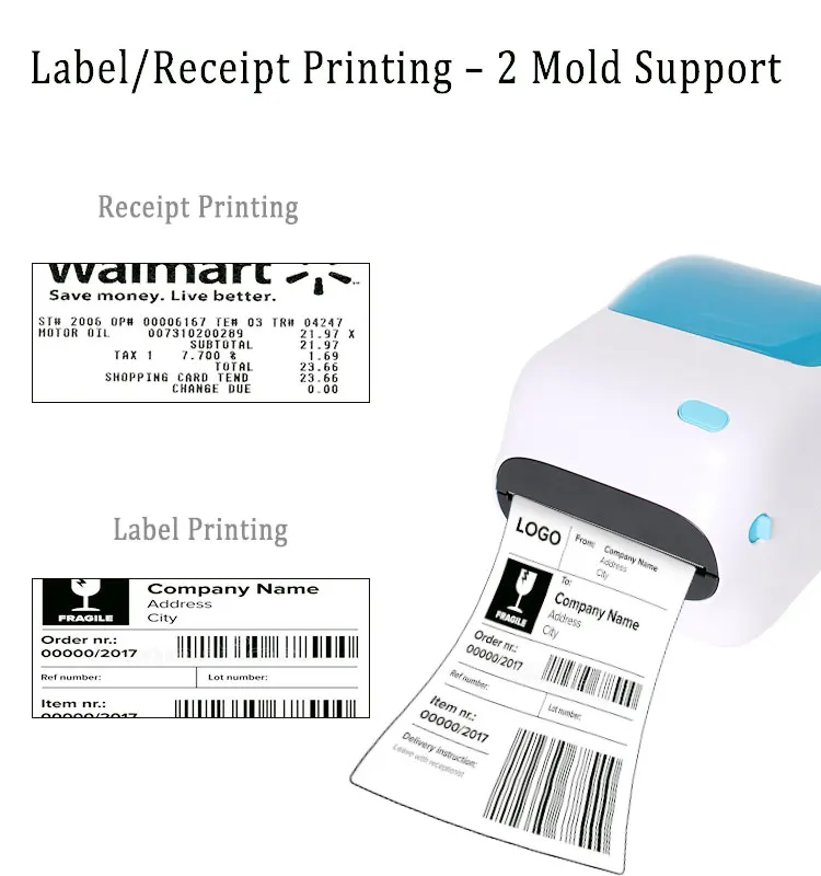 ZY910 Shipping Label Printer - Fast, Reliable, and Versatile
