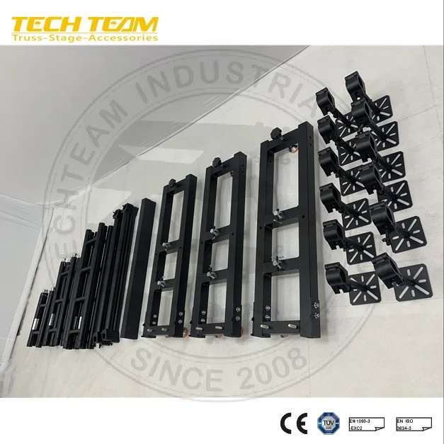 TECHTEAM Aluminum 6082-T6 Flat Truss Stand with LED Screen Wall and ...