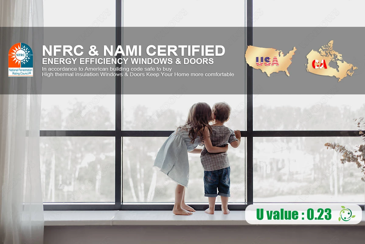Aluminum Windows with NFRC Certificate - Soundproof & Efficient