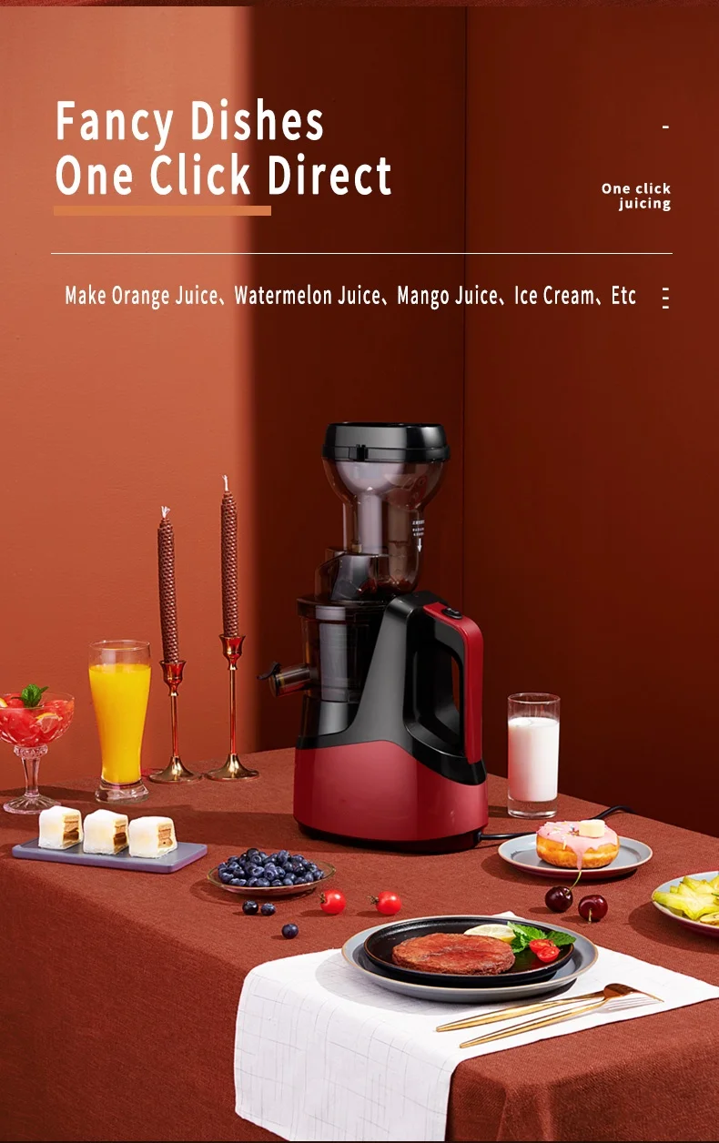 Myriver Commercial Automatic Slow Orange Fruit Juicer Juce Making Machine Cold Press Juice ...