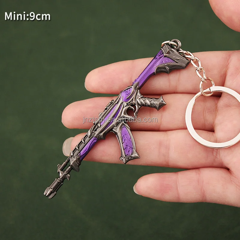 9cm Mini Metal Valorant Keychain Valorant Knife Keychains Mini Valorant ...
