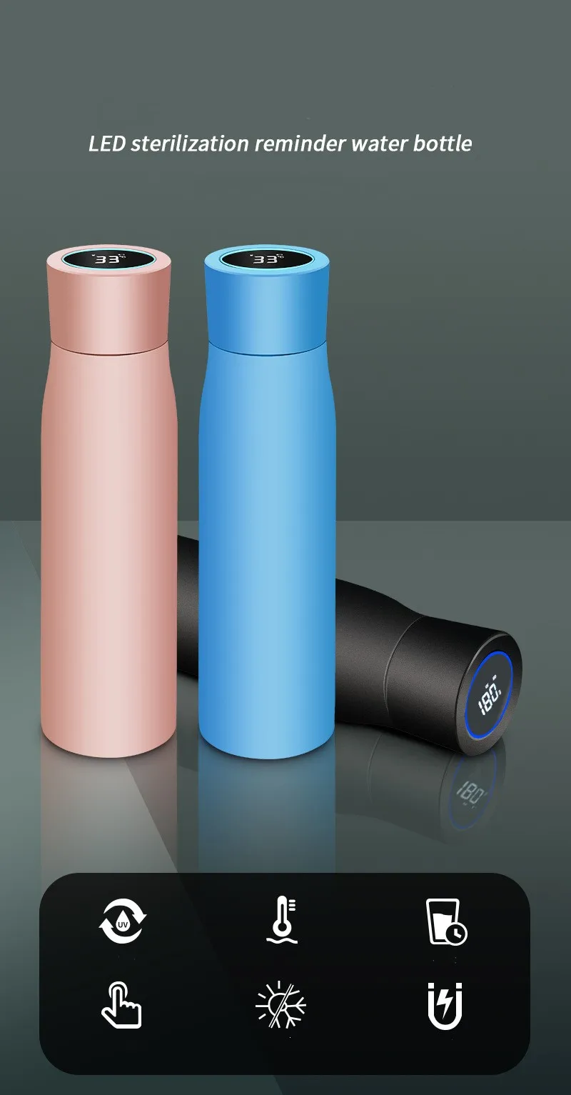 316 Stainless Steel Intelligent Business Bottle Temperature Display ...