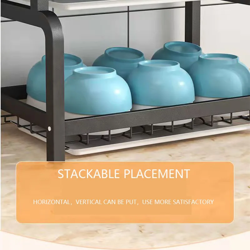 Expandable Kitchen Counter Dish Rack Bowl And Dish Rack With Drainage ...